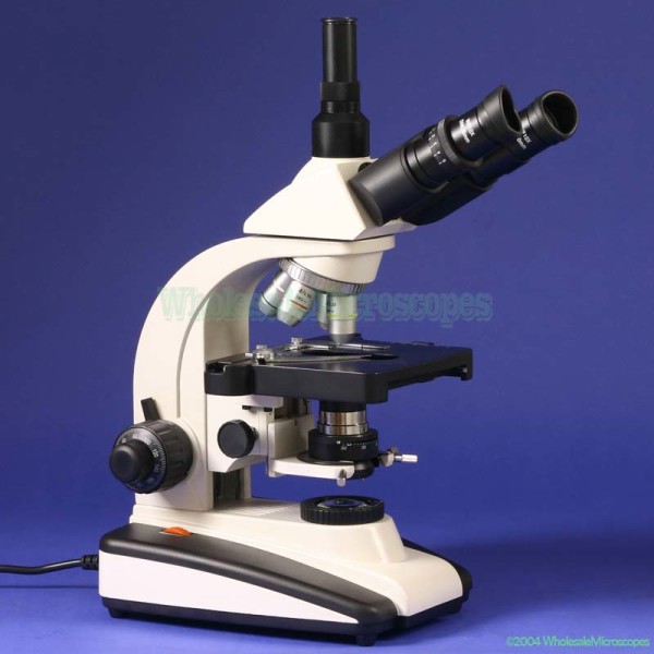 POWERED LED -40X – 1600X MAGNIFICATION TRINOCULAR COMPOUND MICROSCOPE W ...