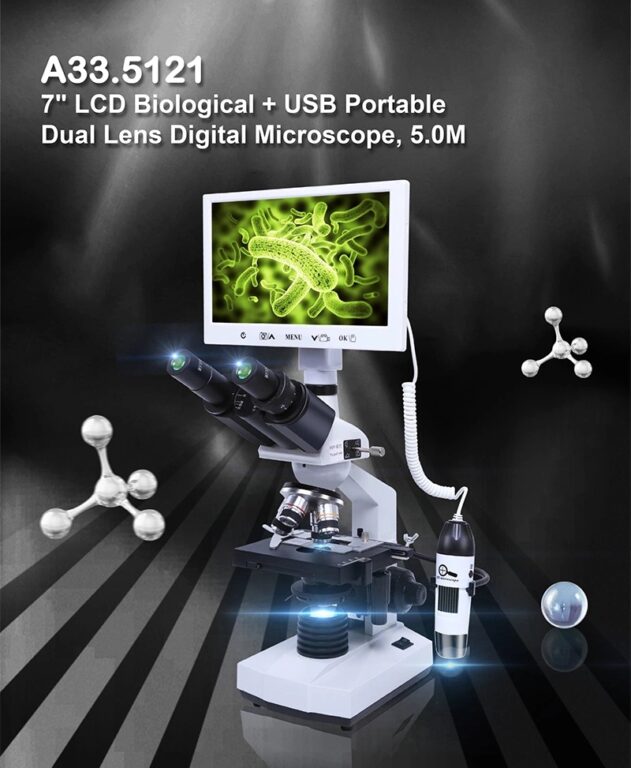 A33.5121-M Led Rechargeable Battery 7″LCD Biological + USB Portable ...